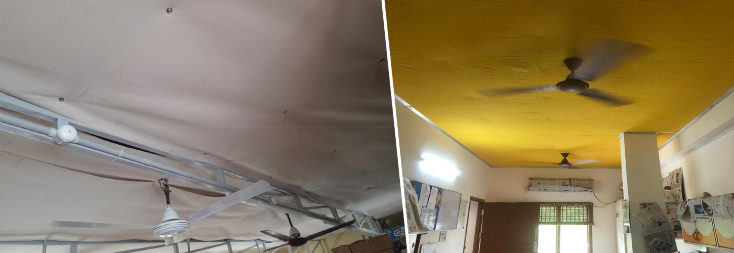 False Ceiling In Weather Fabrics | Shri Meenakshi Associate | Sheet ...